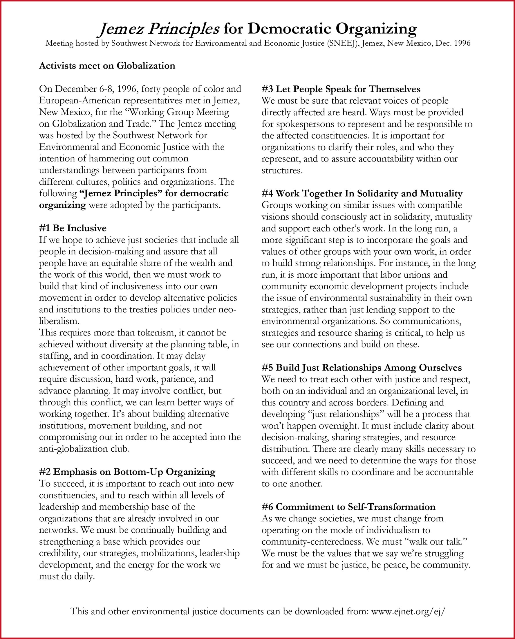 VALUES & PRINCIPLES - NDN COLLECTIVE
